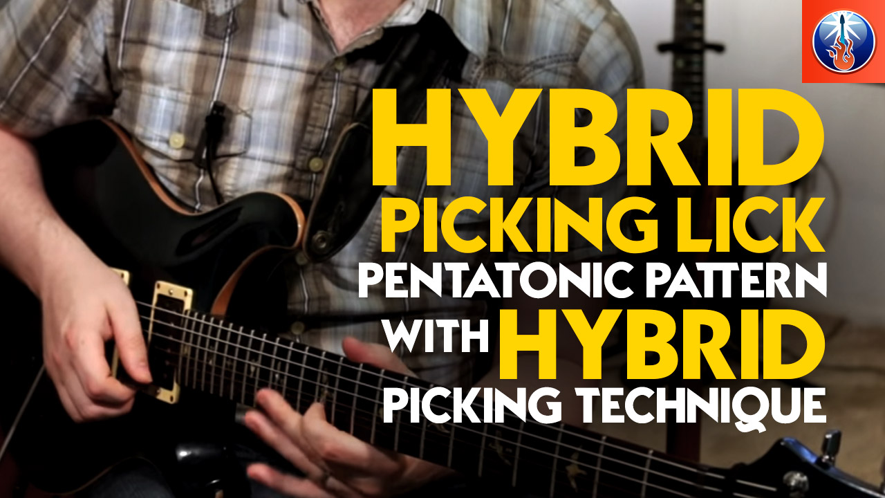 Pentatonic Pattern with Hybrid Picking Technique
